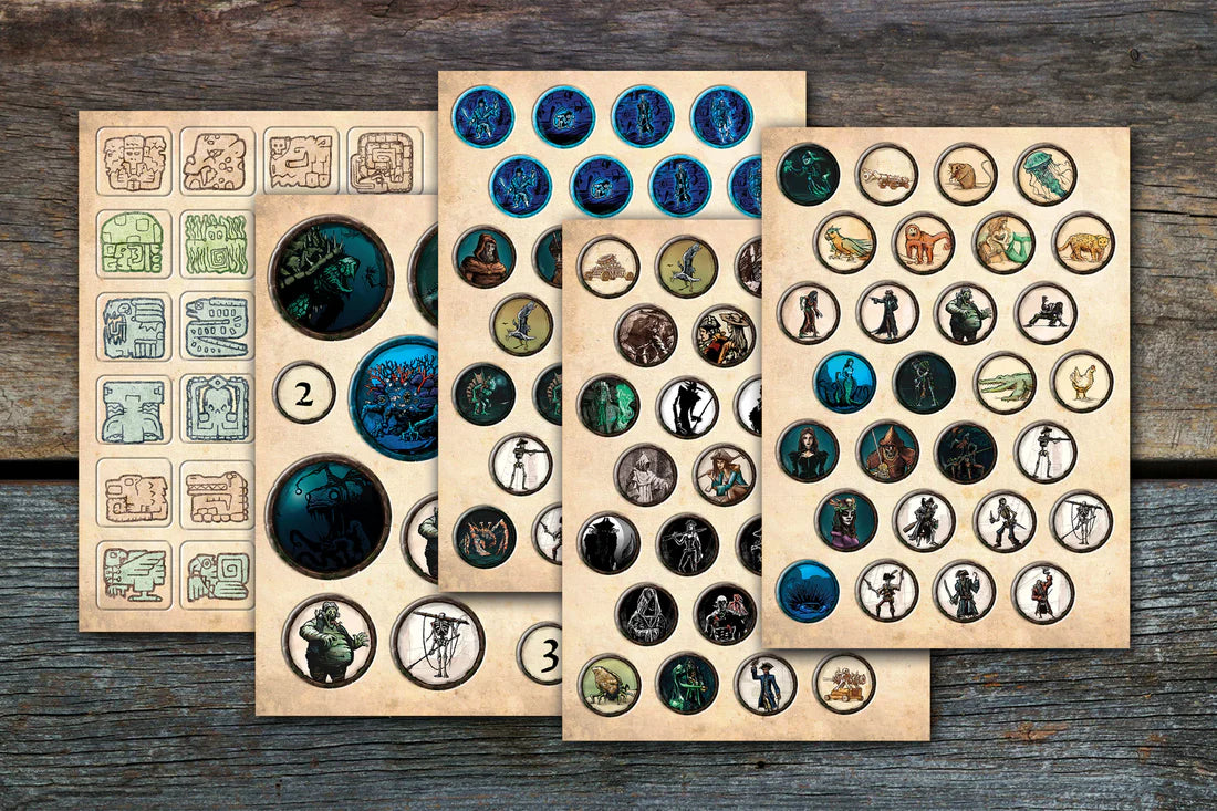 Pirate Borg Punch-Out Monsters & Pirates Token Pack | Campaign Supplies