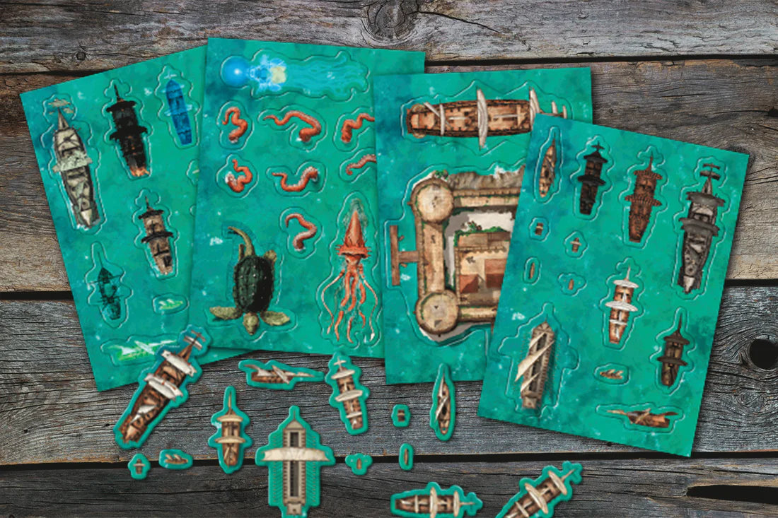 Pirate Borg Punch-Out Naval Combat Token Pack| Campaign Supplies