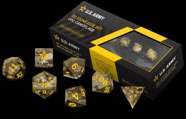 Official U.S. Army Silicone Dice Set| Campaign Supplies